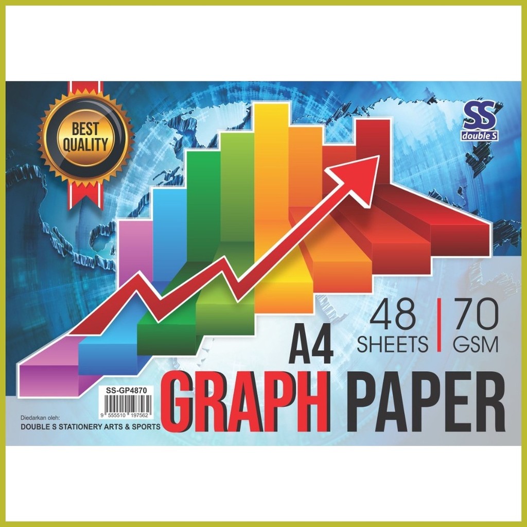 ∲ ♀ ☑ Graph Paper A4 48 sheets Double S (NEW PACKING) | Shopee Philippines