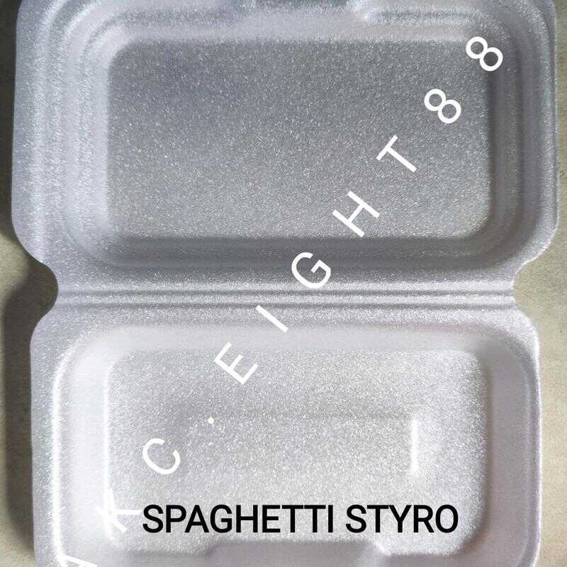 100 Pcs - Spaghetti Box, Food Styro Pack (Sb 3) Disposable Box cb0 094 | Shopee Philippines