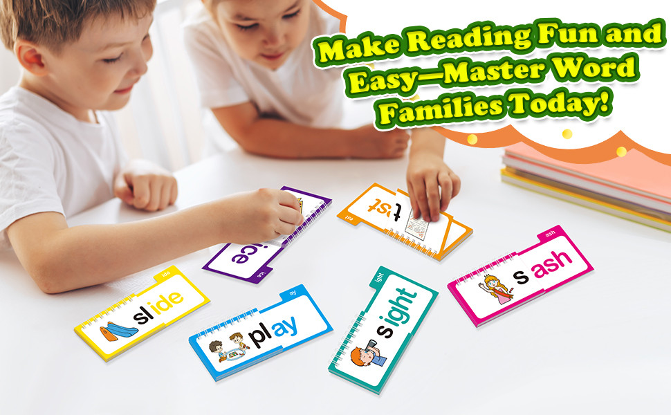 30 Read and Rhyme Flip Books,Word Family Flip Books,ABC Vocabulary ...