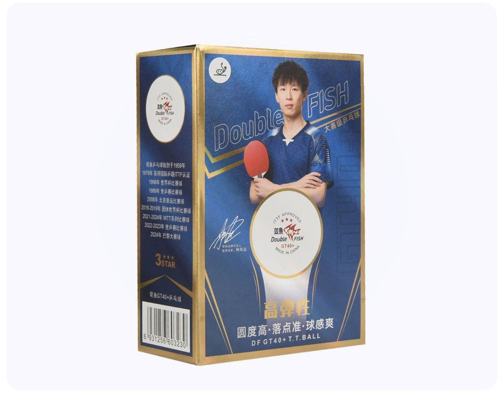Original Double Fish GT40+ Table Tennis Balls ITTF Approved Ping Pong ...