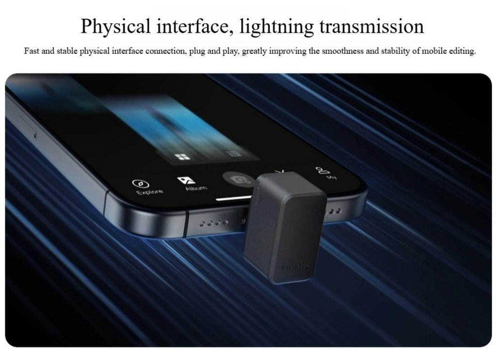 【Original 】Insta360 X5 Video Export Flash Transfer For insta360 x5 accessories camera ...