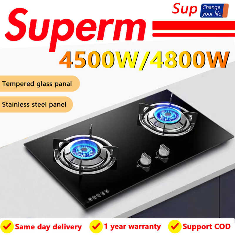 Sup Embedded Double Burner Dual-Purpose Gas Stove Countertop Stove ...