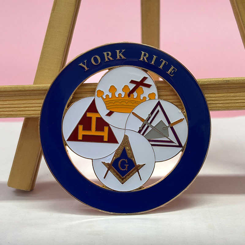 F7 Masonic Freemason Car 3D Stereoscopic Front Plated Gold Body With ...