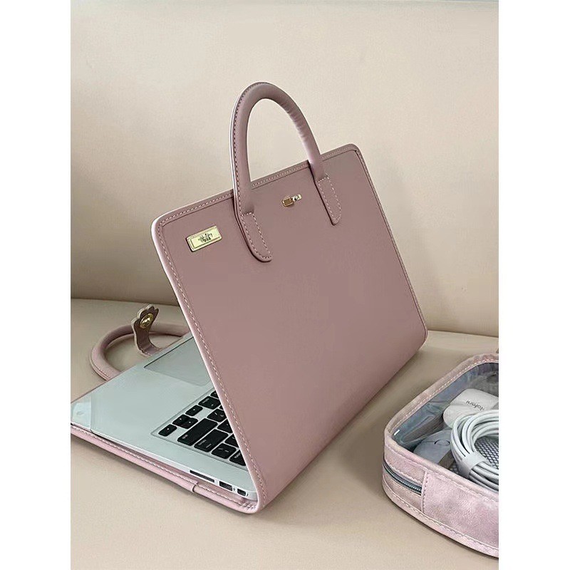 Laptop bag suitable for 14/15/16 inch pink laptop protective cover for ...