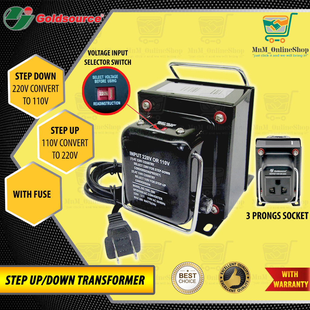 in stock Goldsource Step up - Step down Transformer with Manual Switch ...