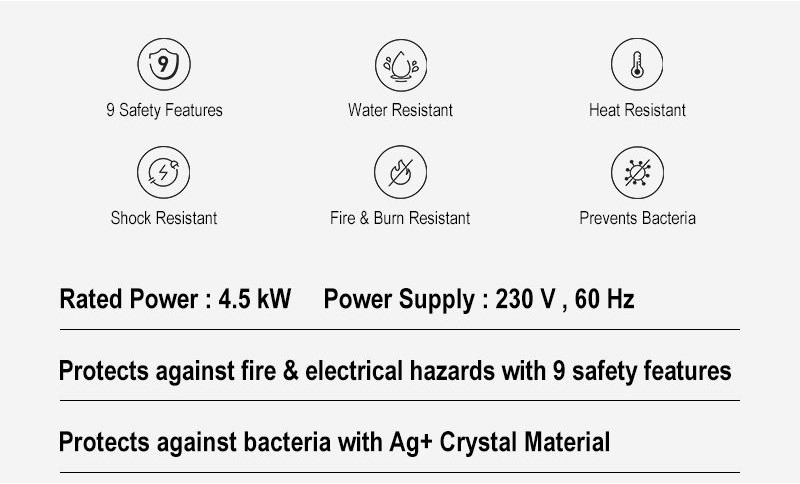 Panasonic DH-4VL1PW 4.0kW Single Point Water Heater | Shopee Philippines
