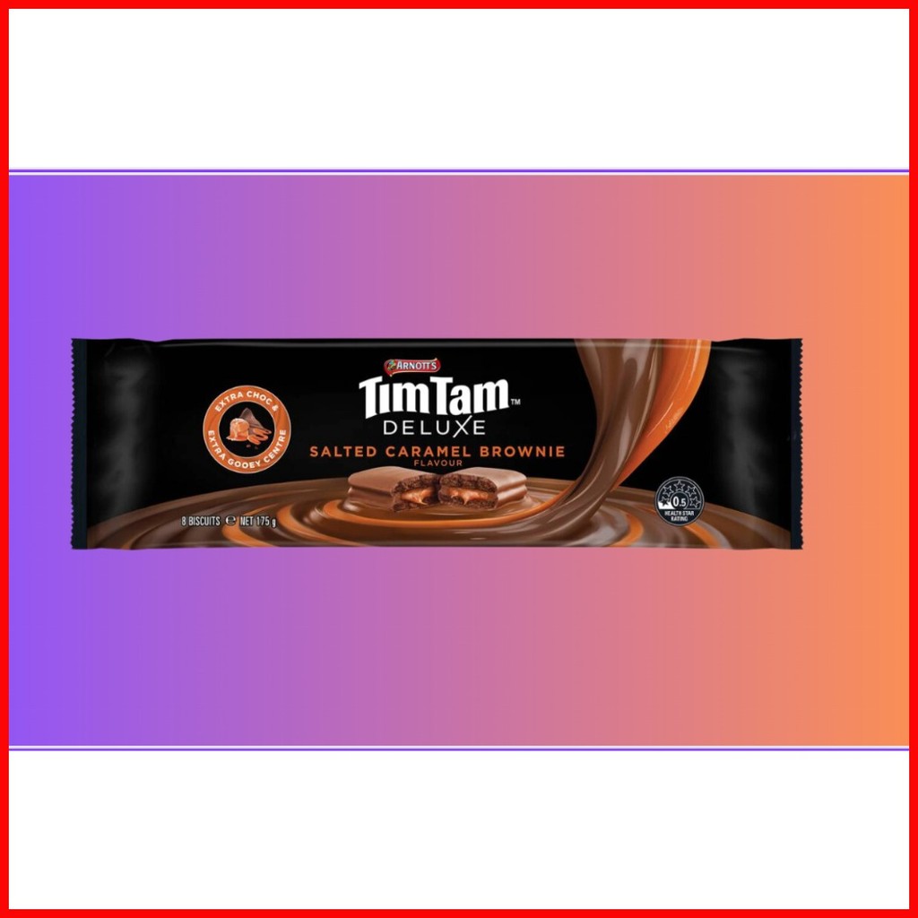 ♣ Arnott's Tim Tam deluxe Salted Caramel brownie 175g (DEC 2024 ...