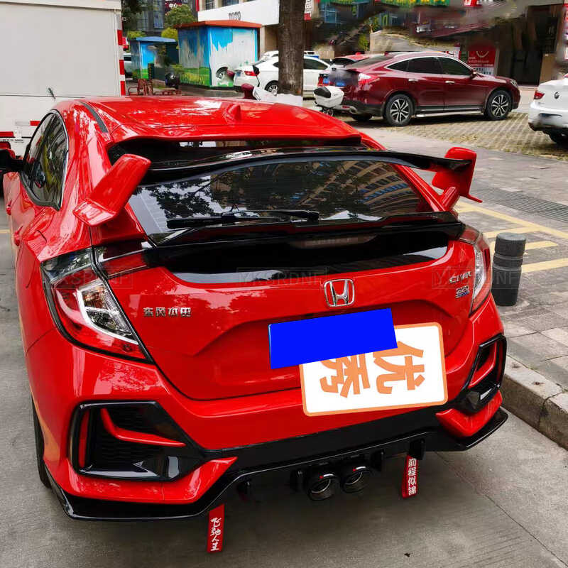 Honda For Civic 2016 2017 2018 2019 2020 10Th Gen Fk7 Hatchback Rear ...