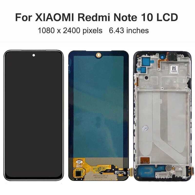 Na Orihinal Xiaomi 10 Note 10S M2101k7ai M2101k7ag LCD Sa Frame Display ...