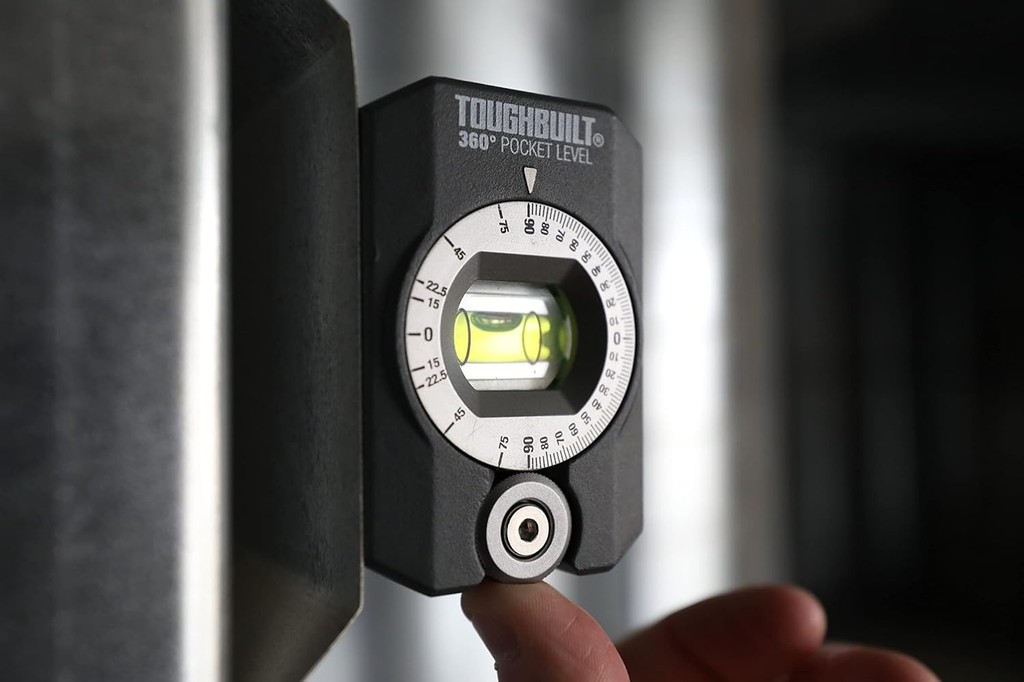 TOUGHBUILT TB-H2-L-4R 360 Degree Pocket Level Magnetic Level Power Tool ...