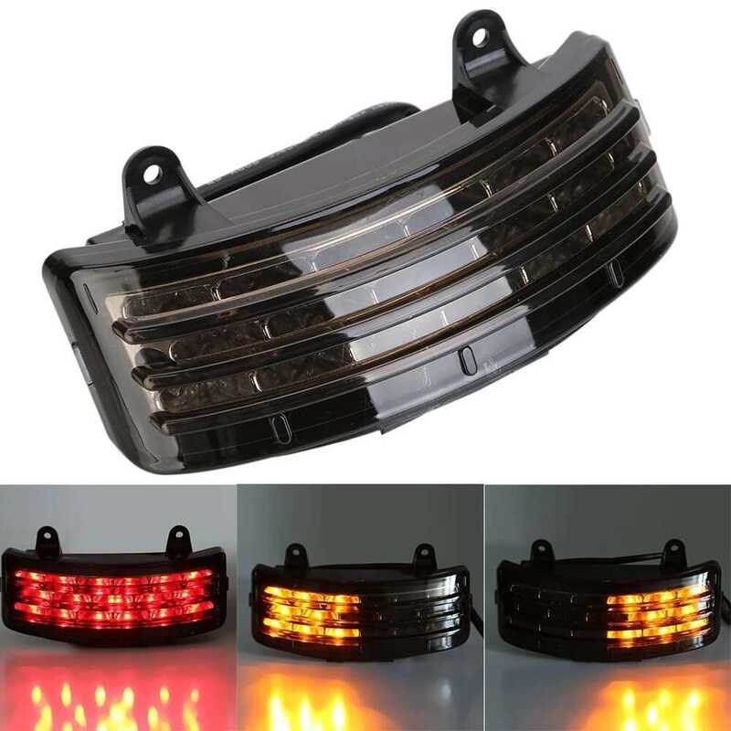 Motorcycle Tri-Bar LED Rear Tail Brake Lights Trim For Harley Street ...