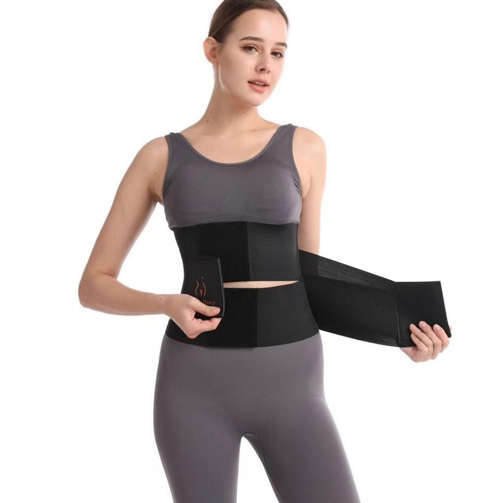[Black Slim Belt] Waist Trainer Women Body Shaper Body Shaper Waist ...