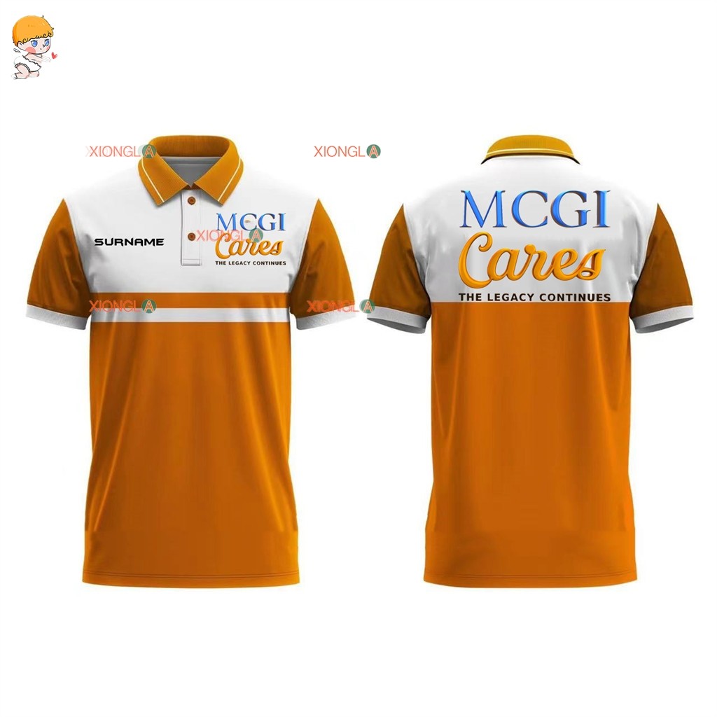 MCGI Polo Shirt V14: Iconic Blue and Orange Design, Showcasing the Spirit of Care(Free ...