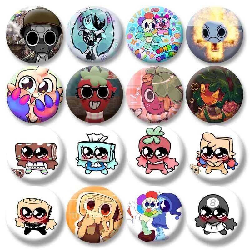 Funny Meme Astro Bobette Pebble Sprout Badge Dandy World Horror Game ...