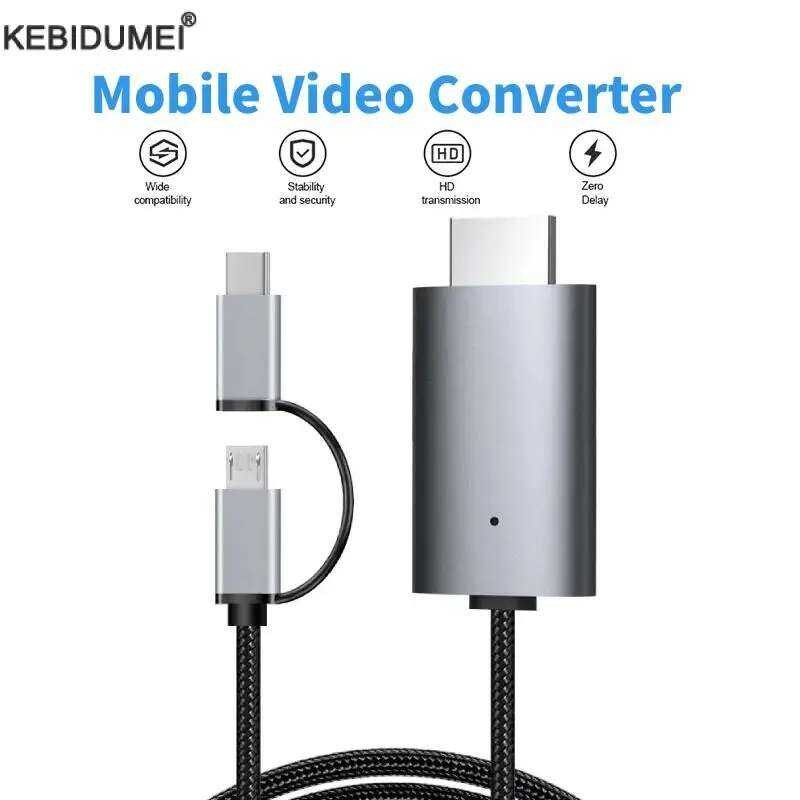 67 2 Ld39 Wire HD Streaming Display TV Stick Dongle Micro USB Type C To ...