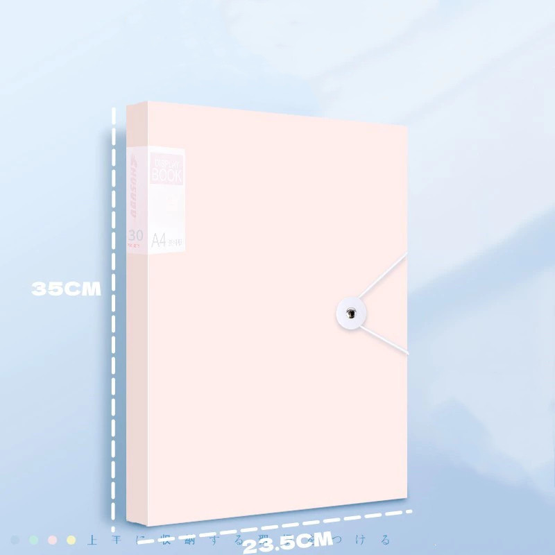 Long File Bag Transparent Bond Paper Folder Large Capacity File ...