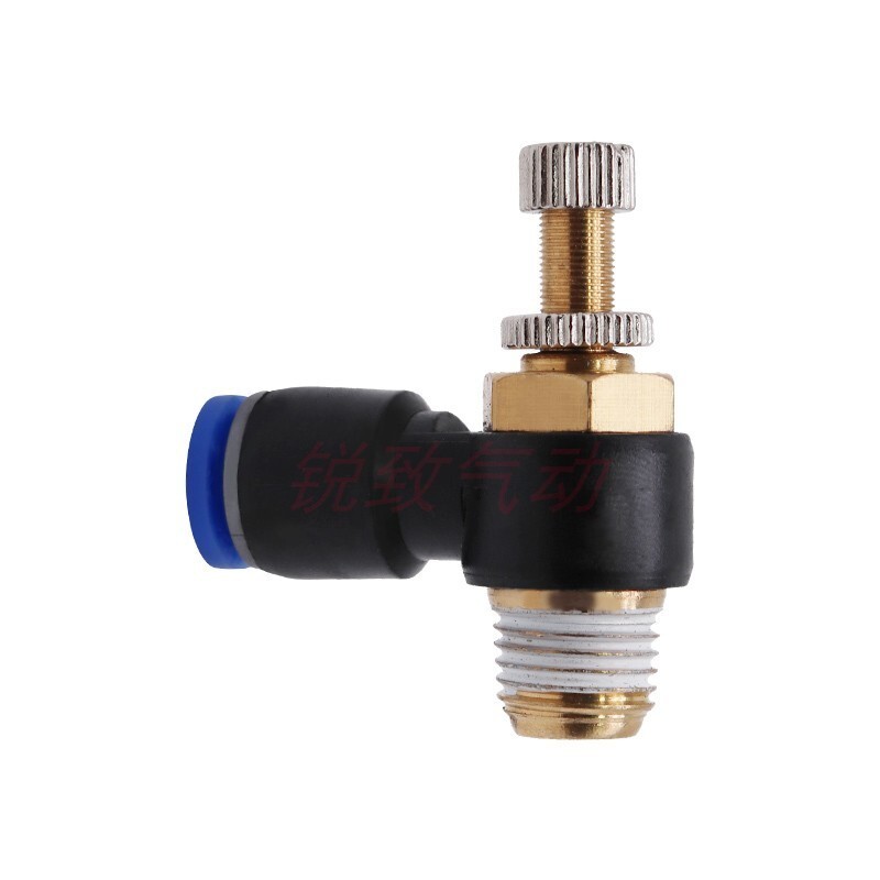 Pneumatic air pipe joint L-shaped throttle valve speed control valve | Shopee Philippines