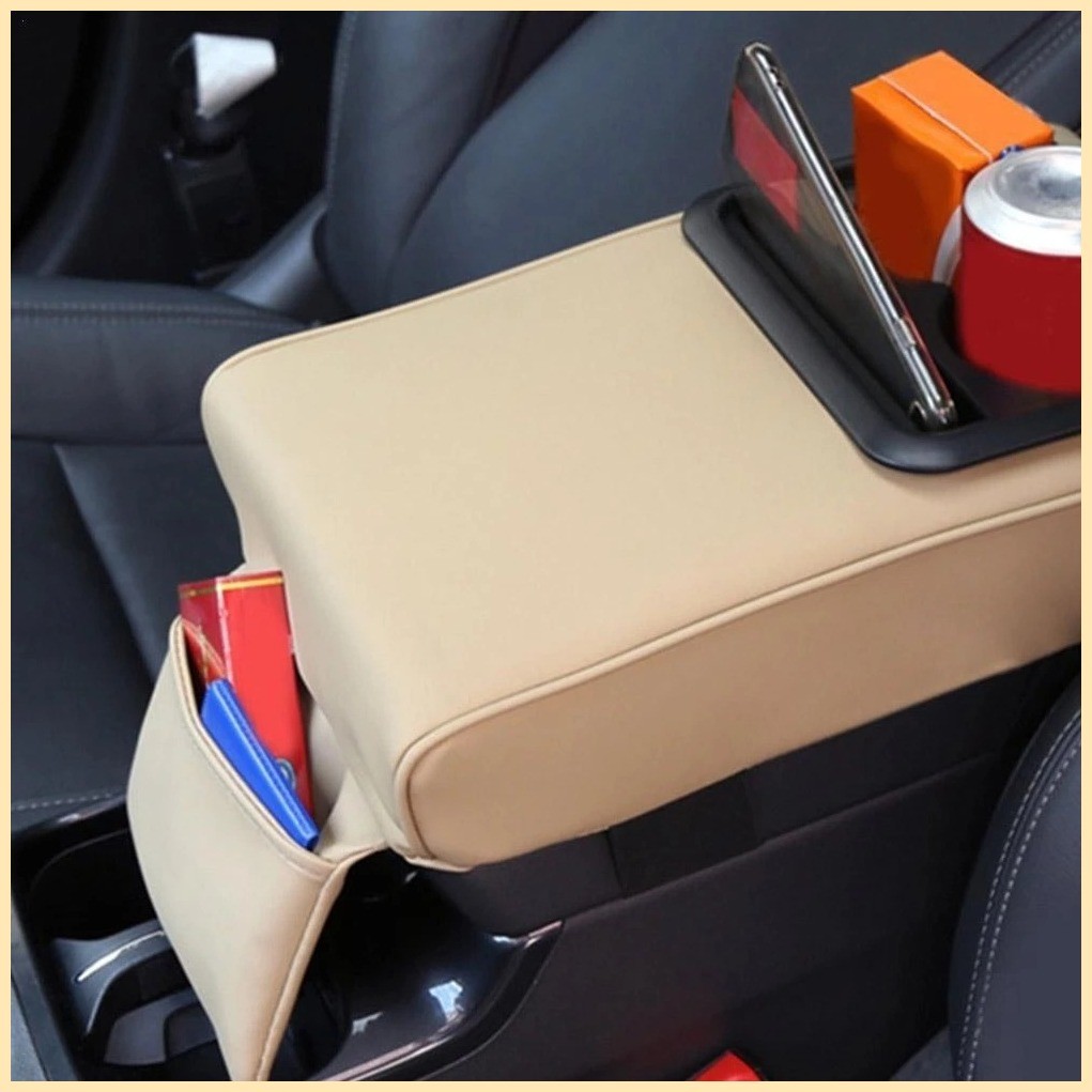 Car Armrest Box with Cup Holder Back Seat Support Elbow Support Car ...