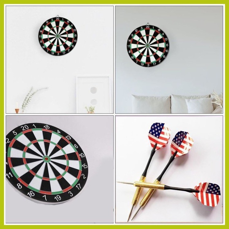 ⇨ ∛ Dart Board 18 inch Original Thickening Double-sided Dart Board Dart ...