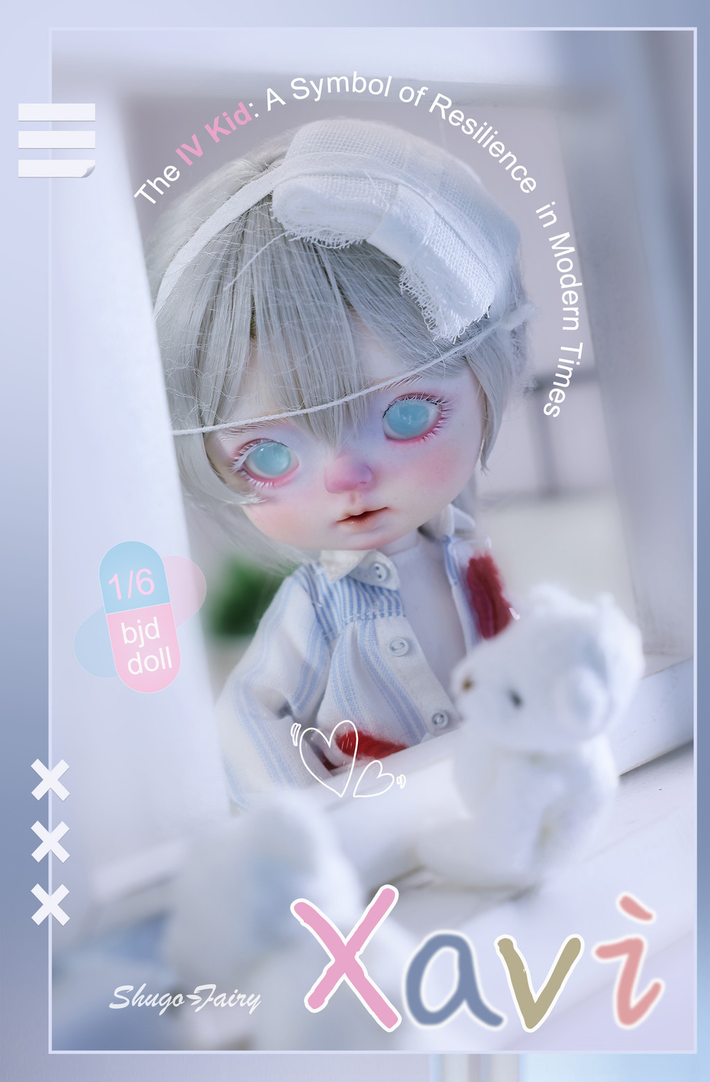Xavi B 1/6 Bjd Doll Omelet Body The IV Drip Child Cute Patient ...