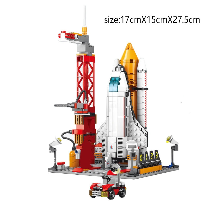 Space Shuttle Building Block Manned Rocket Launching Pad Moon Base ...