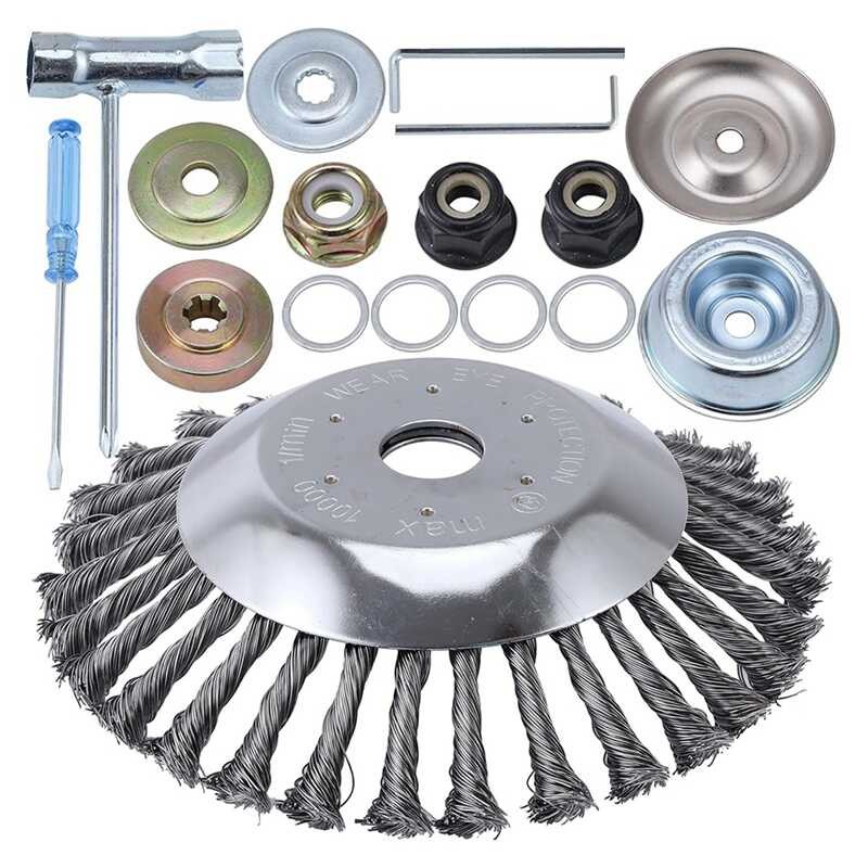 Rotary Wire Brush Head Weed Blade Cutter Sa Universal Adapter Kit ...