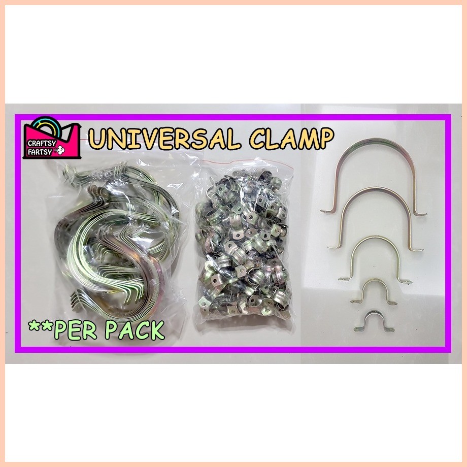 ⊕ (PER PACK)Universal Clamp/Saddle Clamp for EMT IMC RSC GI Conduit and ...