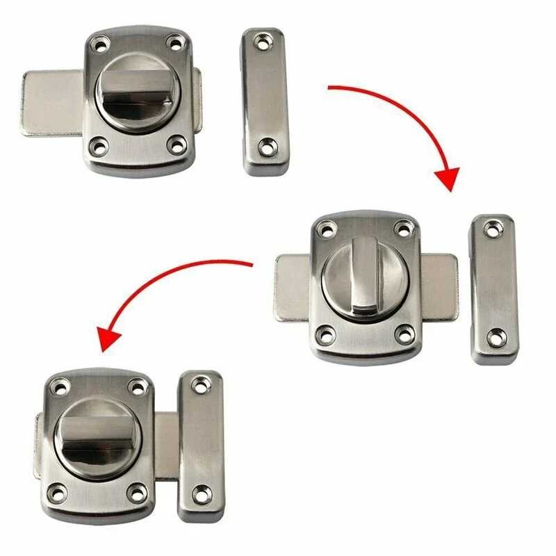 Privacy WC Latch Vacant Engaged Door Lock Toilet Shower Cubicles ...