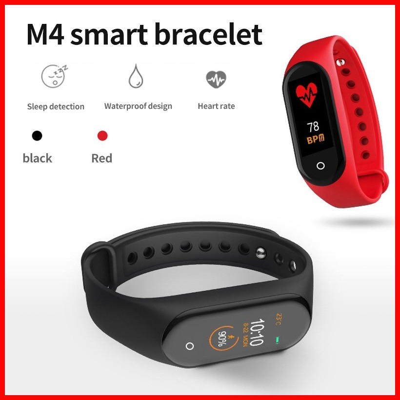 M4/M5/M6 Smart Band AMOLED Screen Fitness Tracker Bluetooth Sports ...