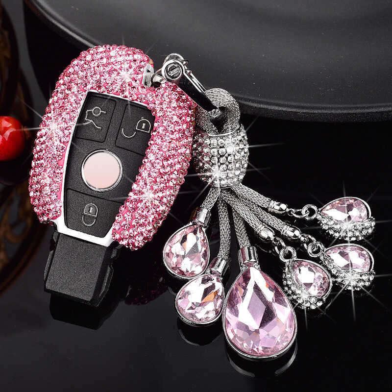 Fashion ∮ Women's Sparkg Dia Car Key Cover For Mercedes Benz A B C E GL ...