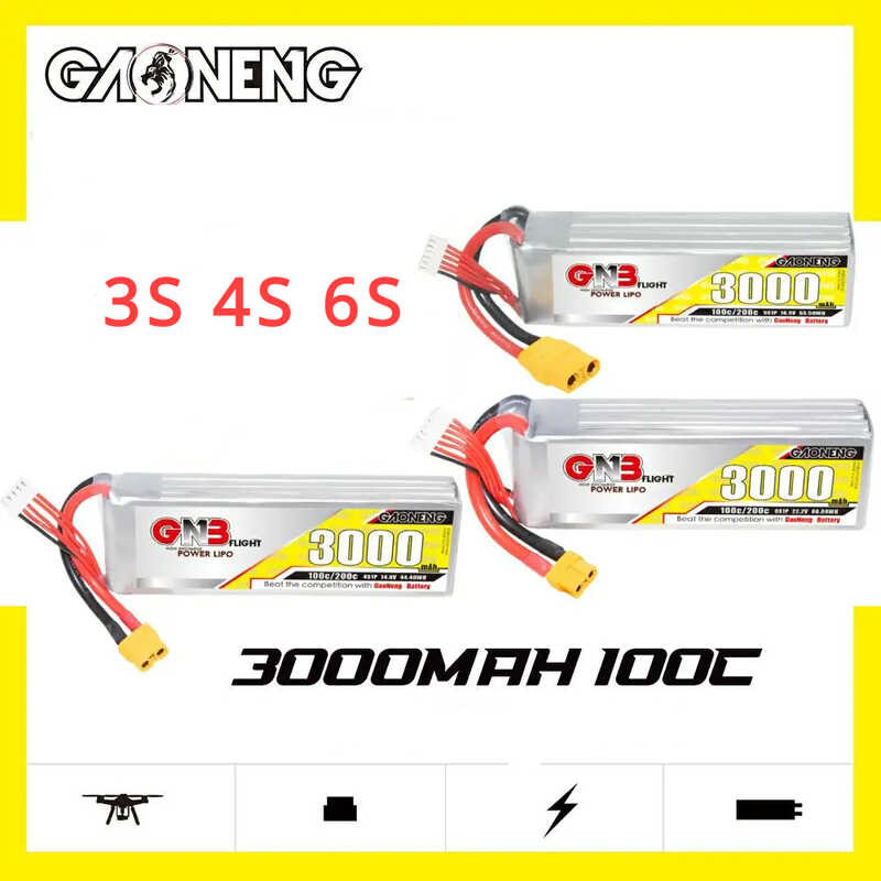 GAONENG D 8 3000Mah/3300Mah 100C 3S/4S/6S 11.1V/14.8V/22.2V Lipo Battery With Xt60 Connector For ...