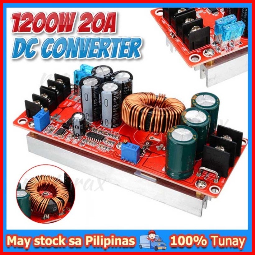 ⚾︎ 20A 1200W High Power DC To DC Boost Converter, DC 8-60V To 12-80V ...