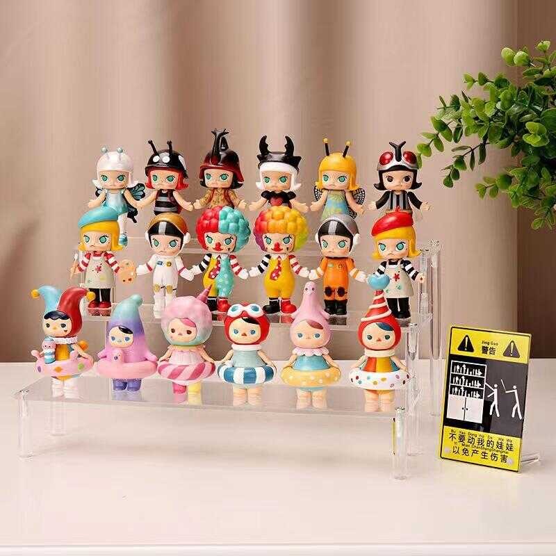A41 1-5 Tier Acrylic Transparent Ladder Display Stand Model Figure ...