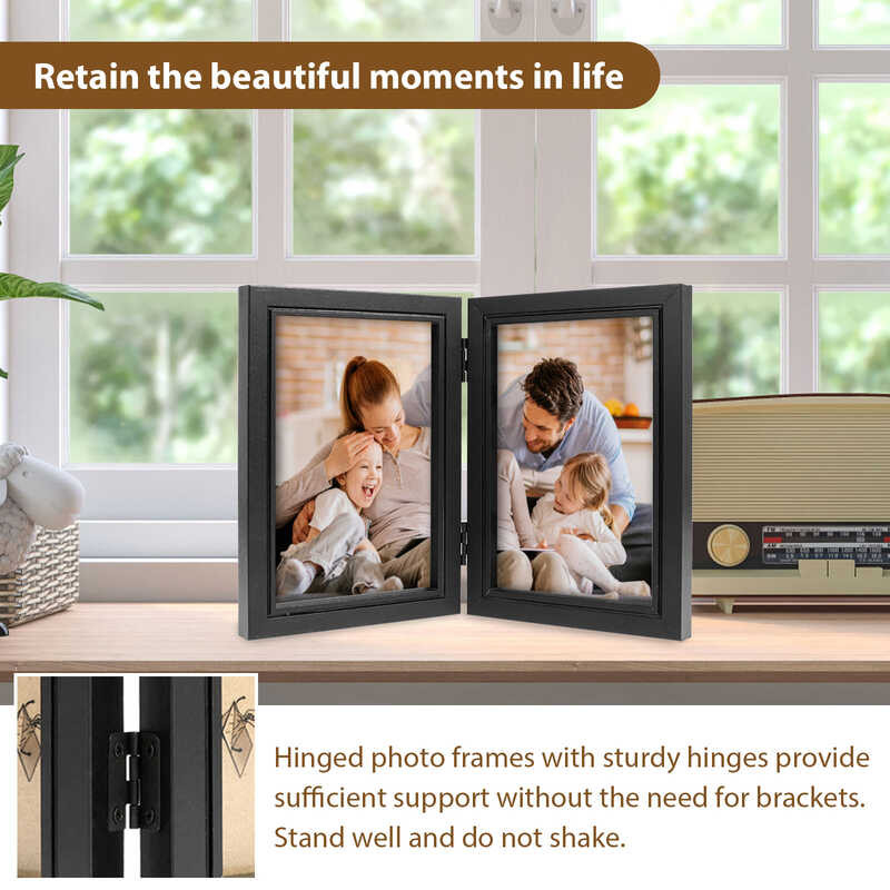 180°Foldable Double/Triple Hinged Picture Stand Veically on Desktop ...