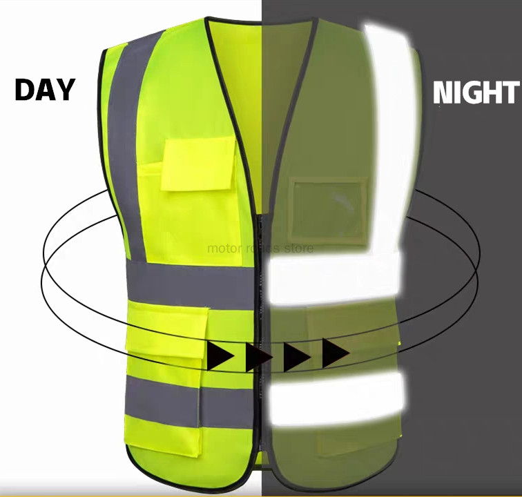 Reflective Safety High Visibility Blank Custom XXXL Working Vest ...