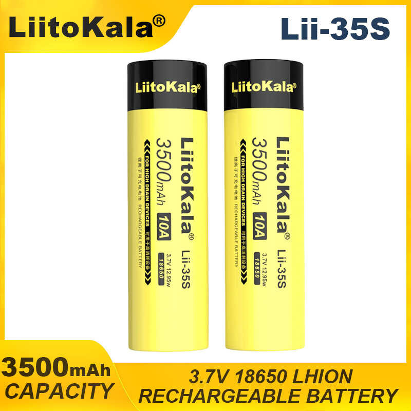 Lii-35S Liitokala 18650 Battery 3.7V Lithium-Ion 3500Mah Lithium High ...
