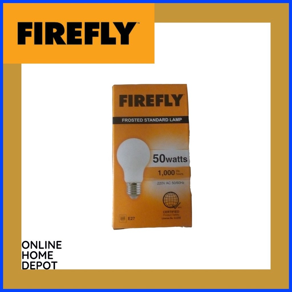 FIREFLY FROSTED LAMP 100, 60, 50 , 40 WATTS AVAILABLE(PANG SISIW ...