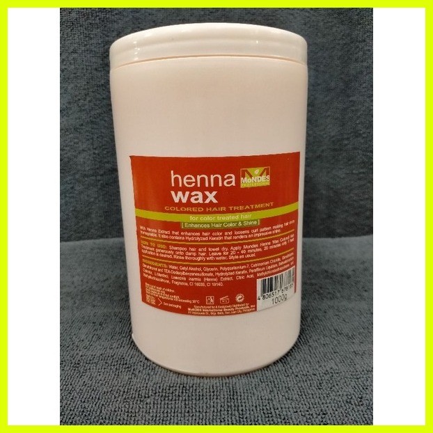 Mondes Henna Wax Colored Hair Treatment 1000ml. | Shopee Philippines