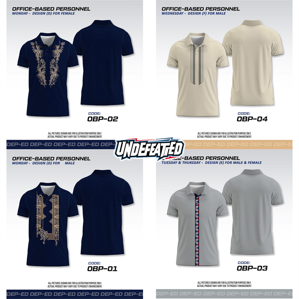 DEPED UNIFORM 2026 FULL SUBLIMATION DEPED POLO SHIRT FOR MEN AND WOMEN ...