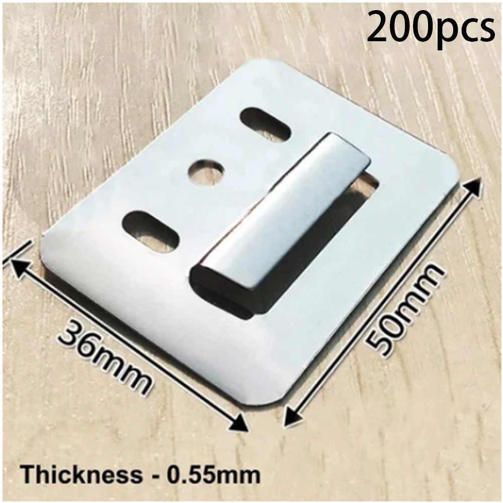 200pcs Wall Cladding Clip/Wpc Wall Fluted Panel Clip/fluted panel clip ...