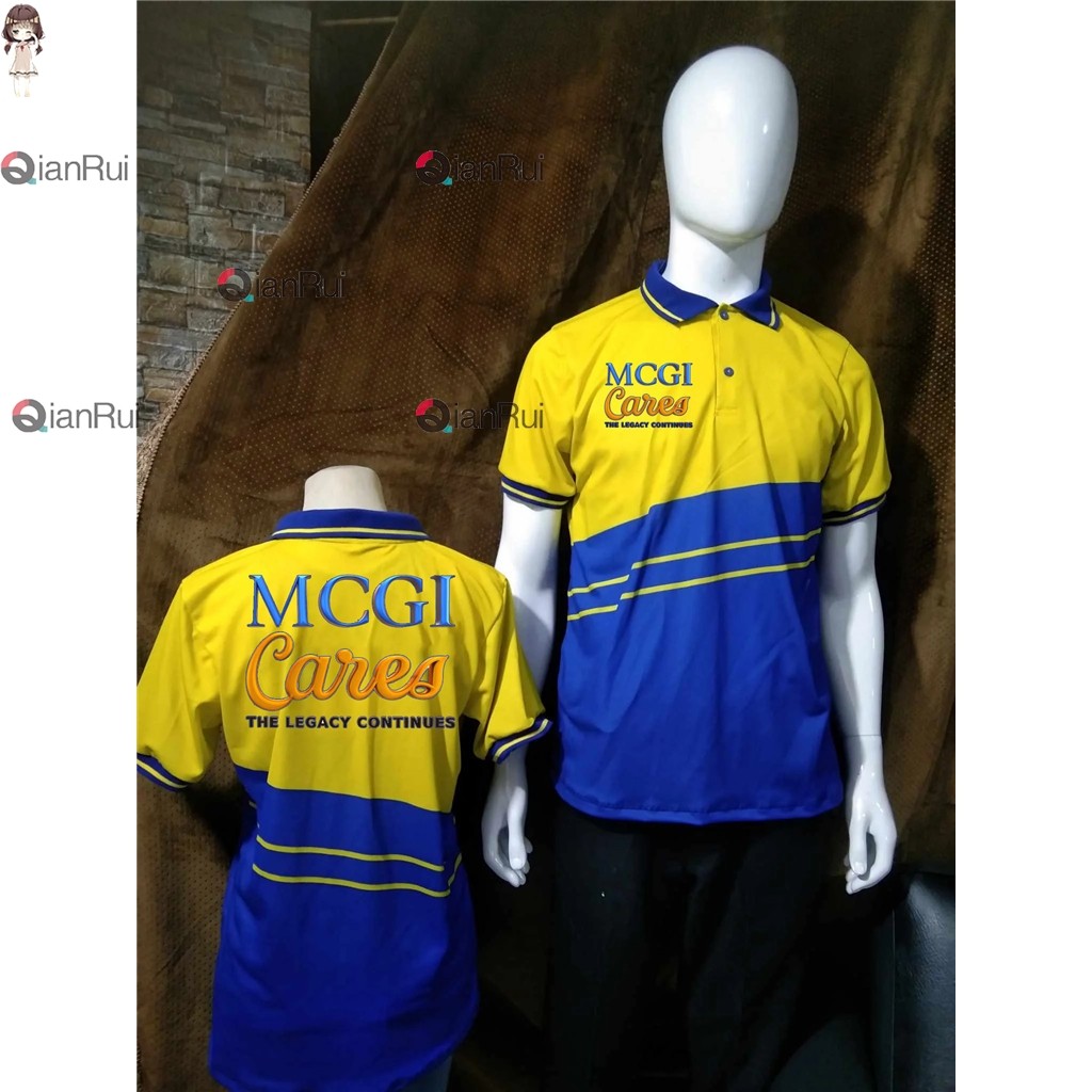 MCGI Polo Shirt V14: Iconic Blue and Orange Design, Showcasing the Spirit of Care(Free ...