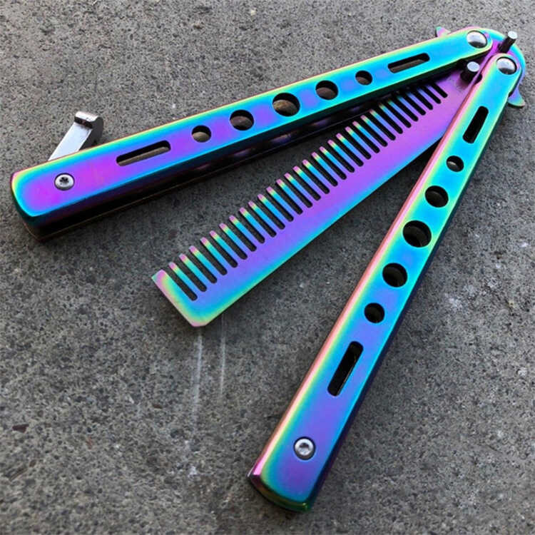 CSGO Butterfly Comb Folding Comb Beginner Novice Swinging Knife Uncut ...