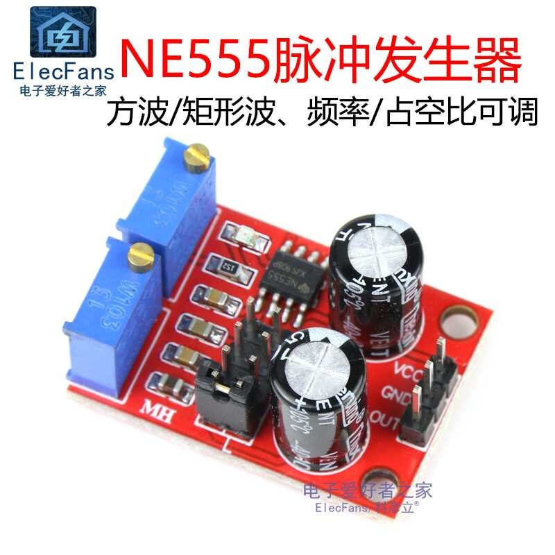 NE555 pulse generator module square rectangular wave signal frequency ...