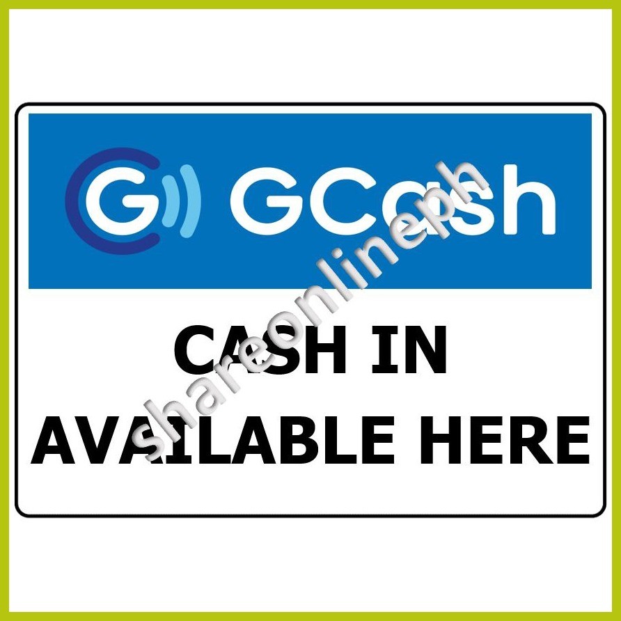 ☮ ┘ ∧ Laminated Signages Gcash Available here Signage Signage Sign ...
