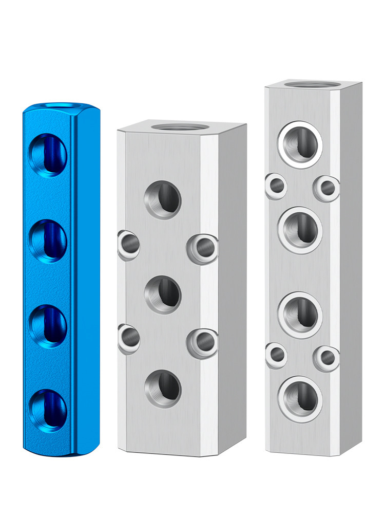 Pneumatic multi-pipeline air exhaust splitter, flow distributor, air ...