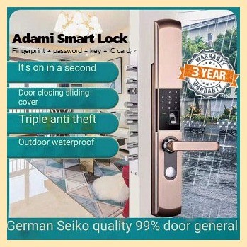 (COD) Smart Lock Fingerprint/IC card/Passcode Electronic Biometric Code ...