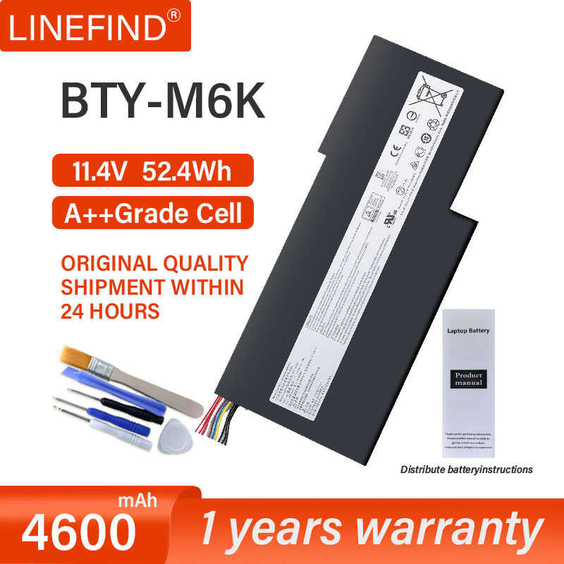 Bty-M6k 9 Laptop Battery Para Sa MSI Ms-17B4 Ms-16K3 Gf63 Thin 8Rd 8Rc ...
