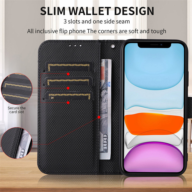 Flip Case for Itel A18 A26 A50 A50C A60 A70 A80 4G Leather Cover Wallet ...