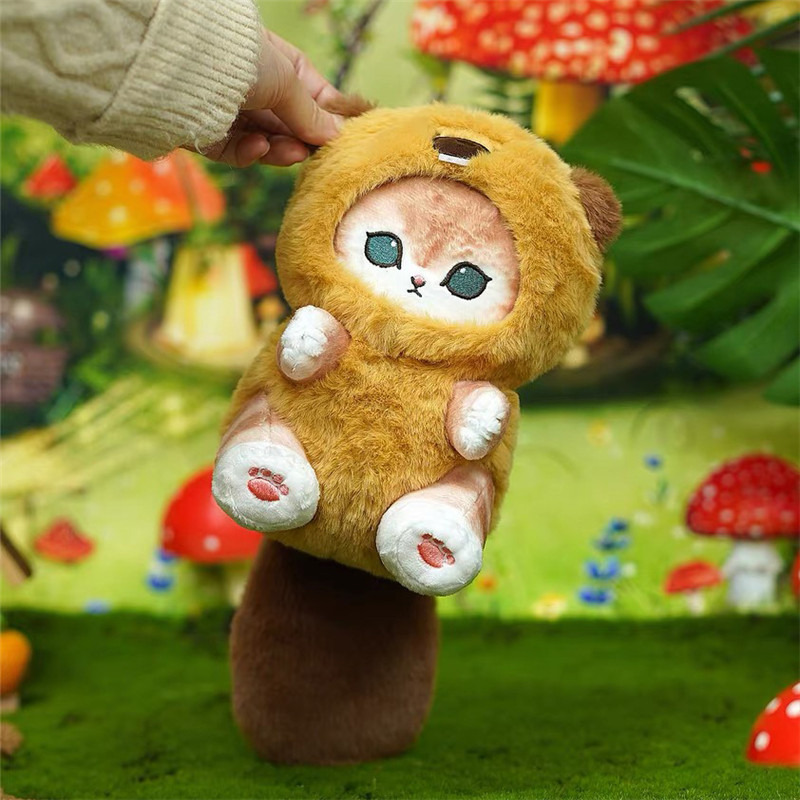 Mofusand Cat Fushandi Shark Cat Big Tail Raccoon Fox Plush Doll Pendant ...