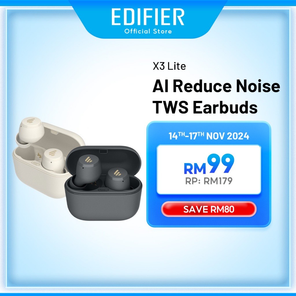 in stock Edifier X3 Lite Wireless Earbuds with App Control Bluetooth V5 ...